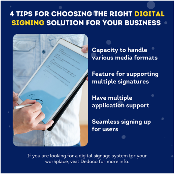4 Tips For Choosing The Right Digital Signing Solution For Your Business